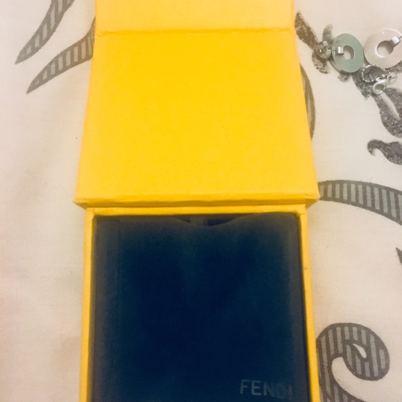 Fendi | Jewelry | Fendi Ring Silver Cosmopolitan Cube With F Letters ...